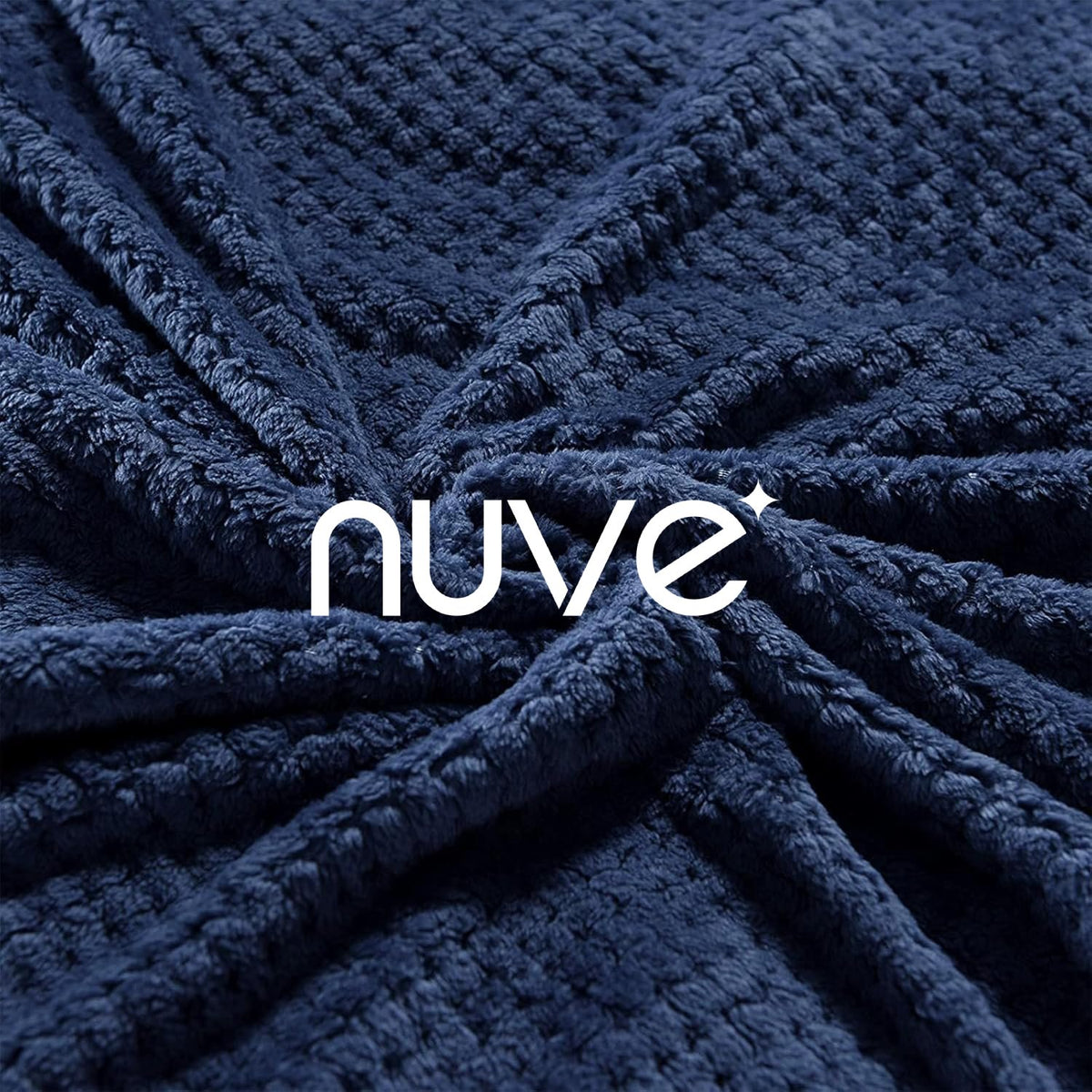 Cobija Azul Oscura Waffle – Nuve Cobijas & Hogar